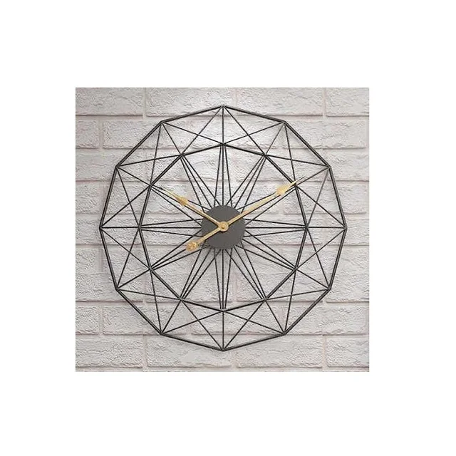 Modern Black matt Creative Art Home Decor Metal Decorative Round Office ...