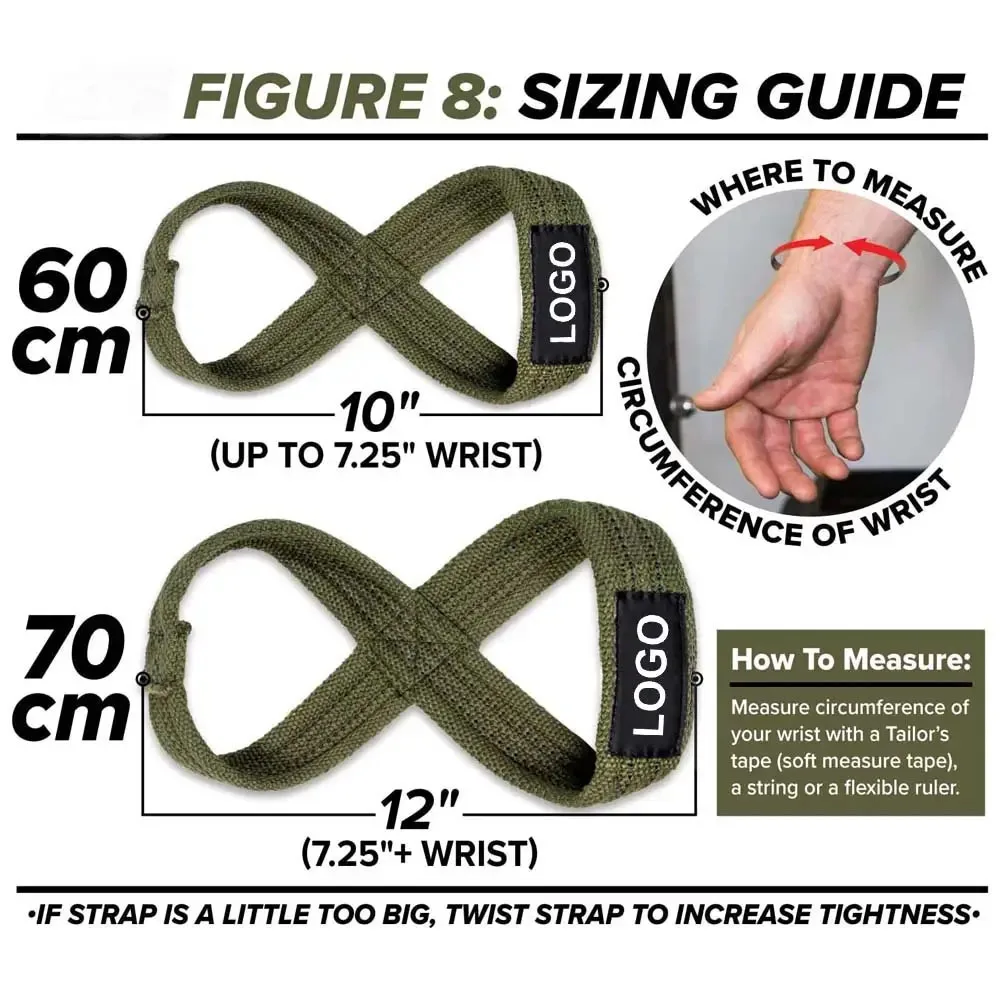 Deadlift Straps Figure 8 Loop Lifting Straps For Power Lifters ...