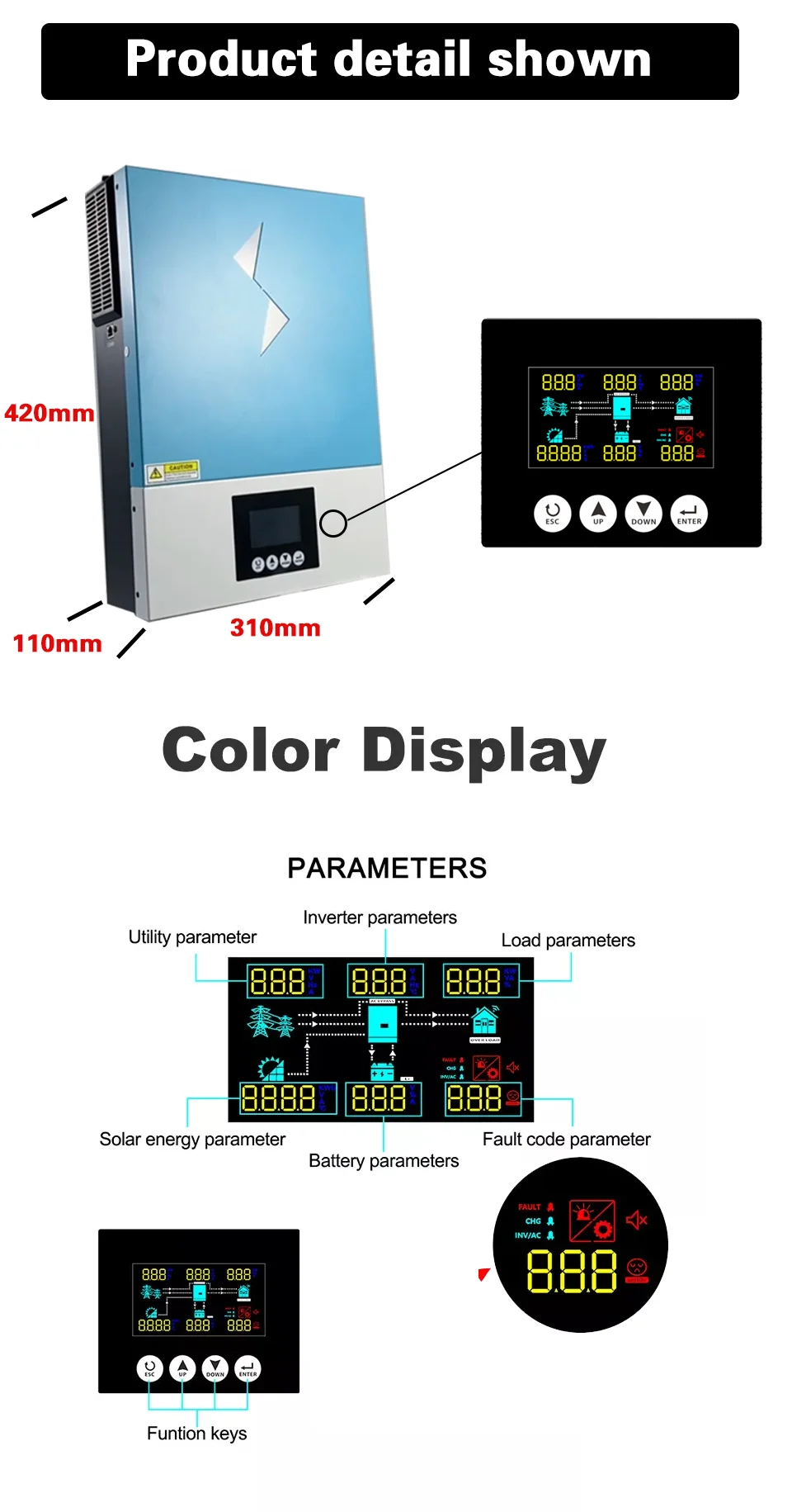 2022全新Next太阳能逆变器Victor NM IV PLUS 3.6kw 4.2kw 6.2kw MPPT混合逆变器纯正弦波| Alibaba.com