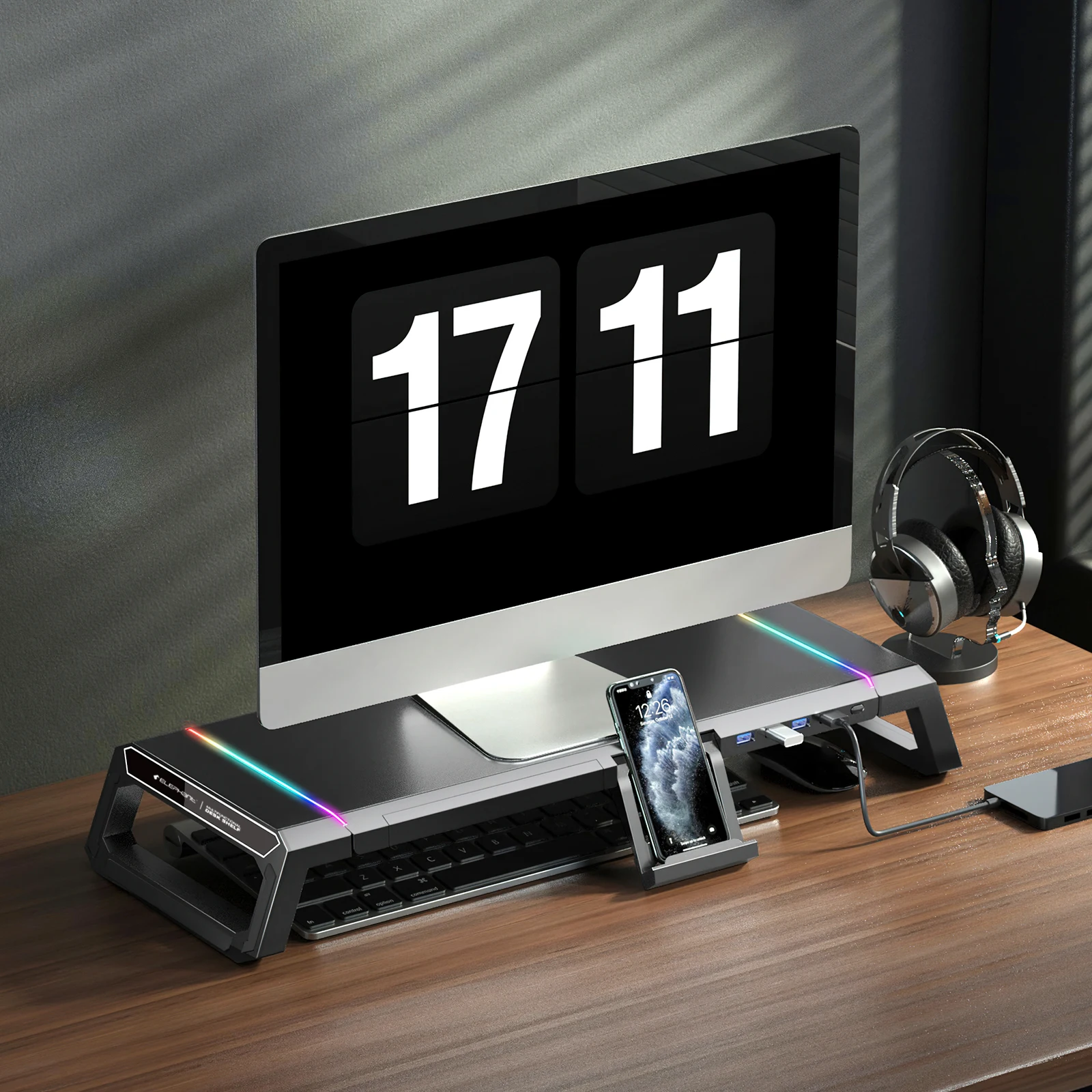 Dragon War L Shaped Durable 140 160 Table Length Desktop Length Led Rgb ...