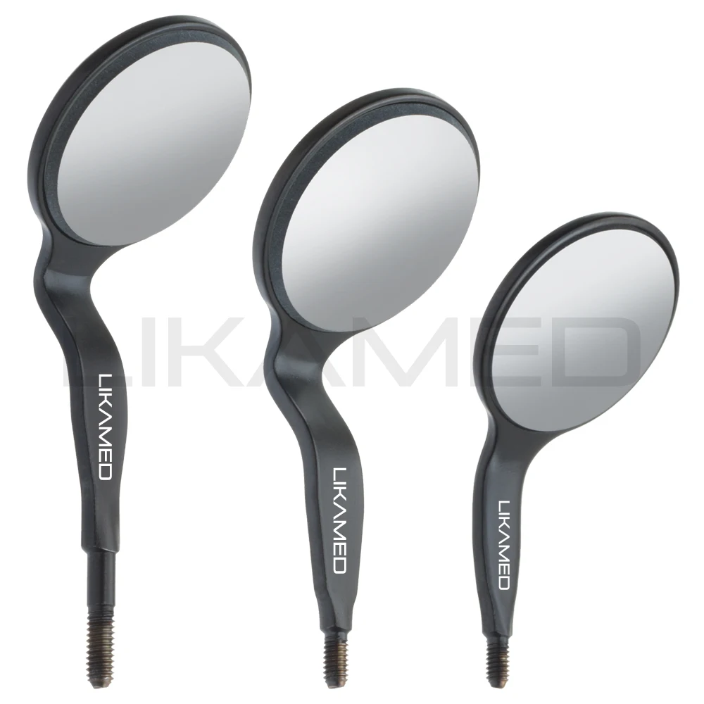 Likamed Dental Double Sided Mouth Mirrors Oral Rhodium Front Surface ...
