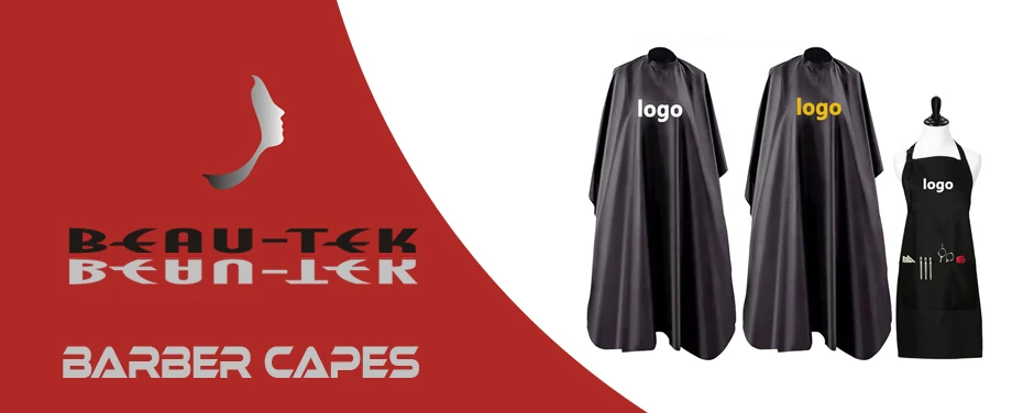 Wholesale Black Barber Cape Custom Logo Designs Salon Shop Soft Hair ...