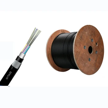 Direct Buried Double Sheath Fiber Optic Cable Gyta53 Steel Tape Armored ...