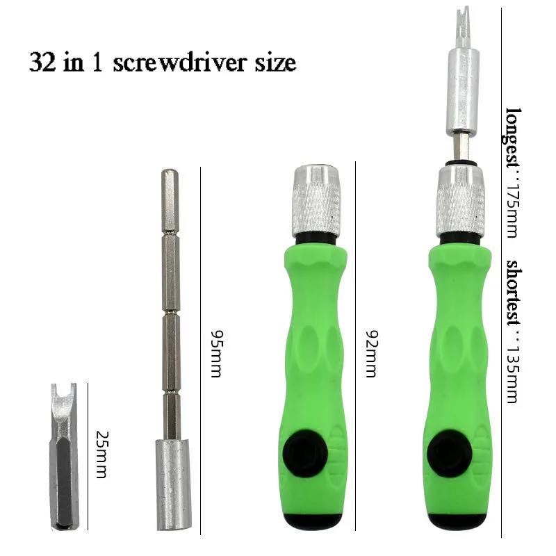 32 in 1 Screwdriver Set Mini Mobile Phone Screwdriver Set Repair Kit ...