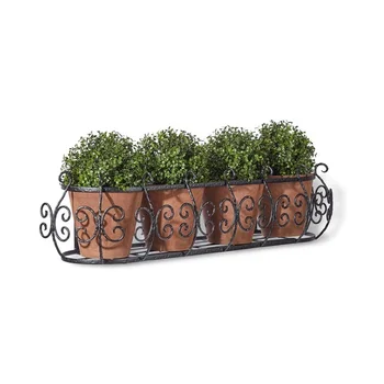 Luxury Design Metal Wrought Iron Room Window Plant Pot Stand ...