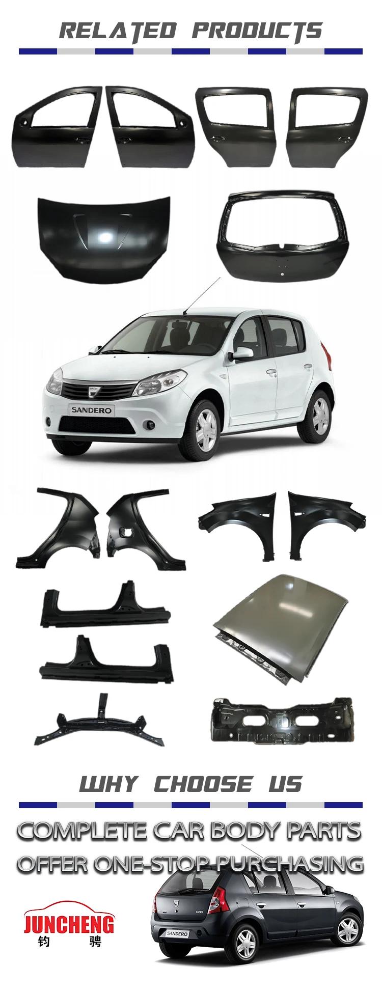 Aftermarket Highquality Car Door Sill For Re-nault Da-cia Sandero 2009 ...