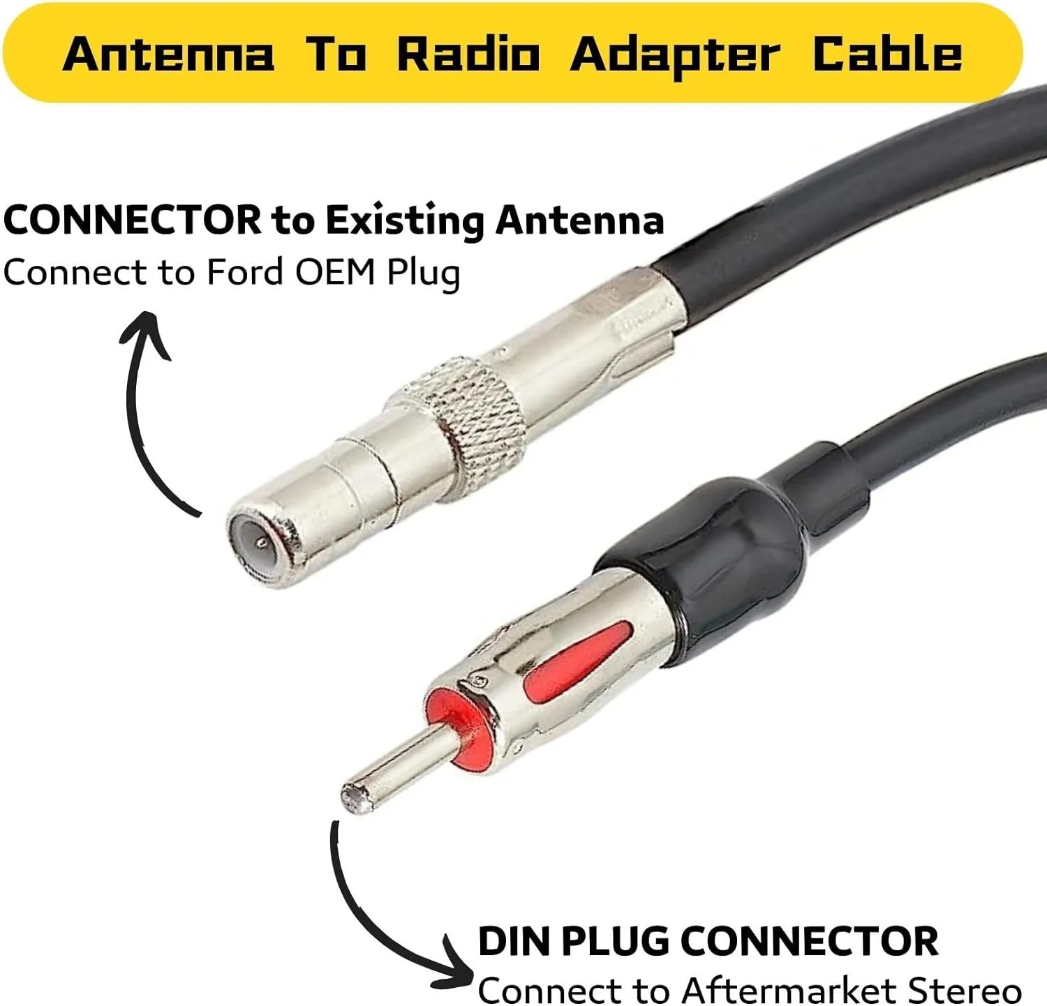 Aftermarket Car Radio Stereo Antenna Adapter Plug Replacement For ...