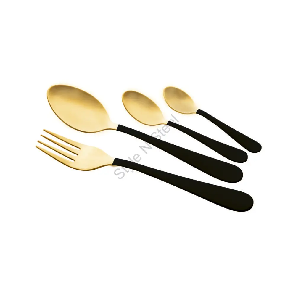 Stainless Steel Premium Golden Color Cutlery Set Fashionable Gold ...