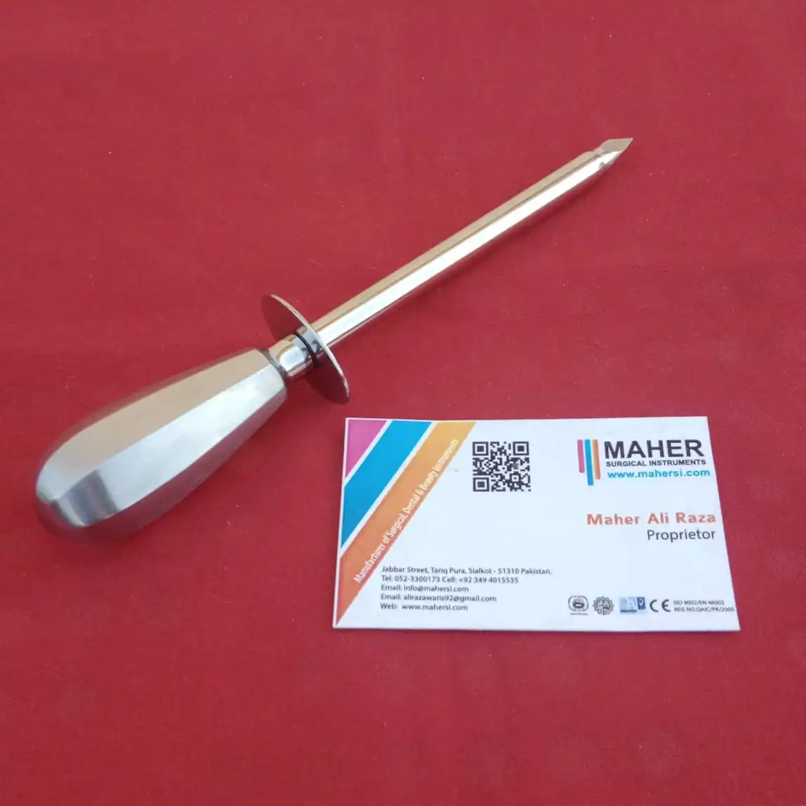 Trocar extractor para bovinos y rumen 8 mm, cánula metálica 6-10 mm