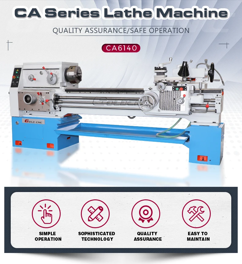 Goldcnc Chinese Lathes Ca6140 Metal Lathe Machine For Metal - Buy ...