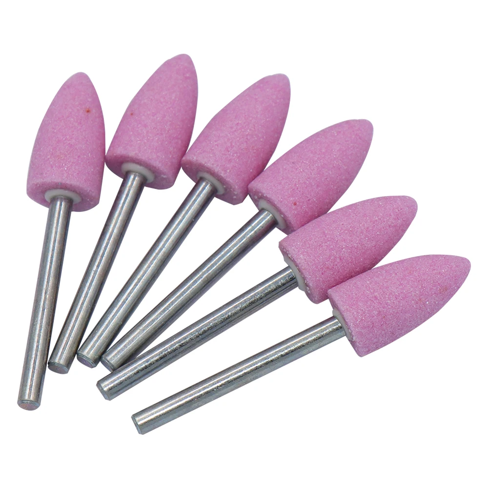 Abrasive PA Pink Ceramic Mounted Point Grinding Head Wheel OEM 5pcs MOQ ...
