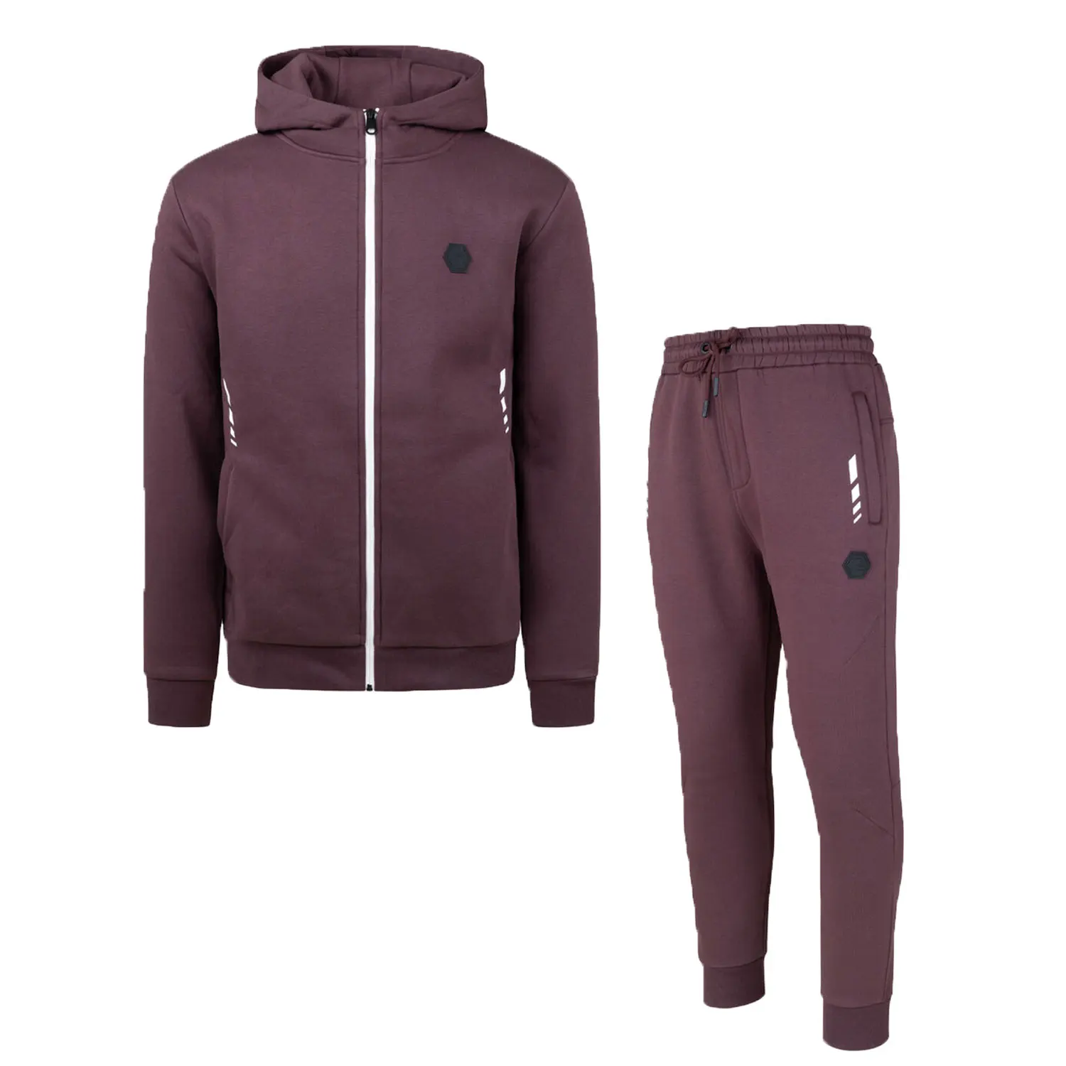 Men Stone Oversize Hooded Gusset Tracksuit High Quality Color Blocking ...