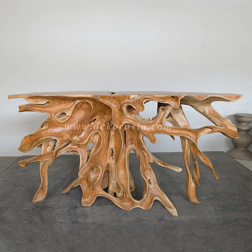 Teak Root Console Table - Stylish & Durable Living Room Furniture
