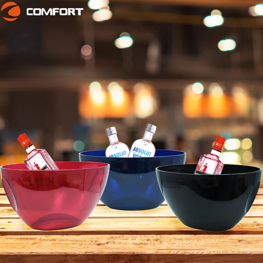 Custom Logo 15l Plastic Champagne Bucket Cooler Liquor Storage Ice ...