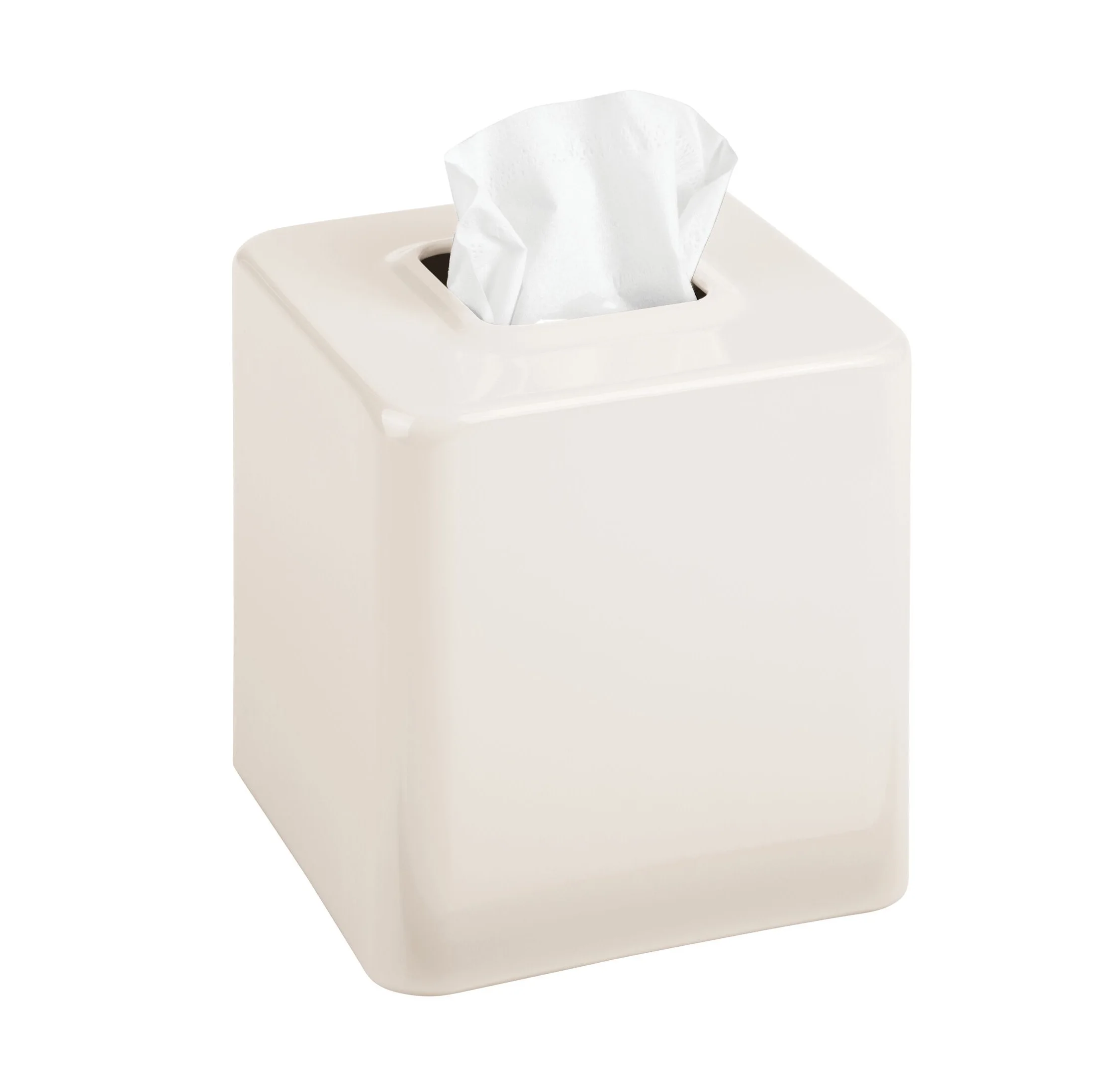 White Color Powder Coated Iron Metal Tissue Boxes Wholesale ...