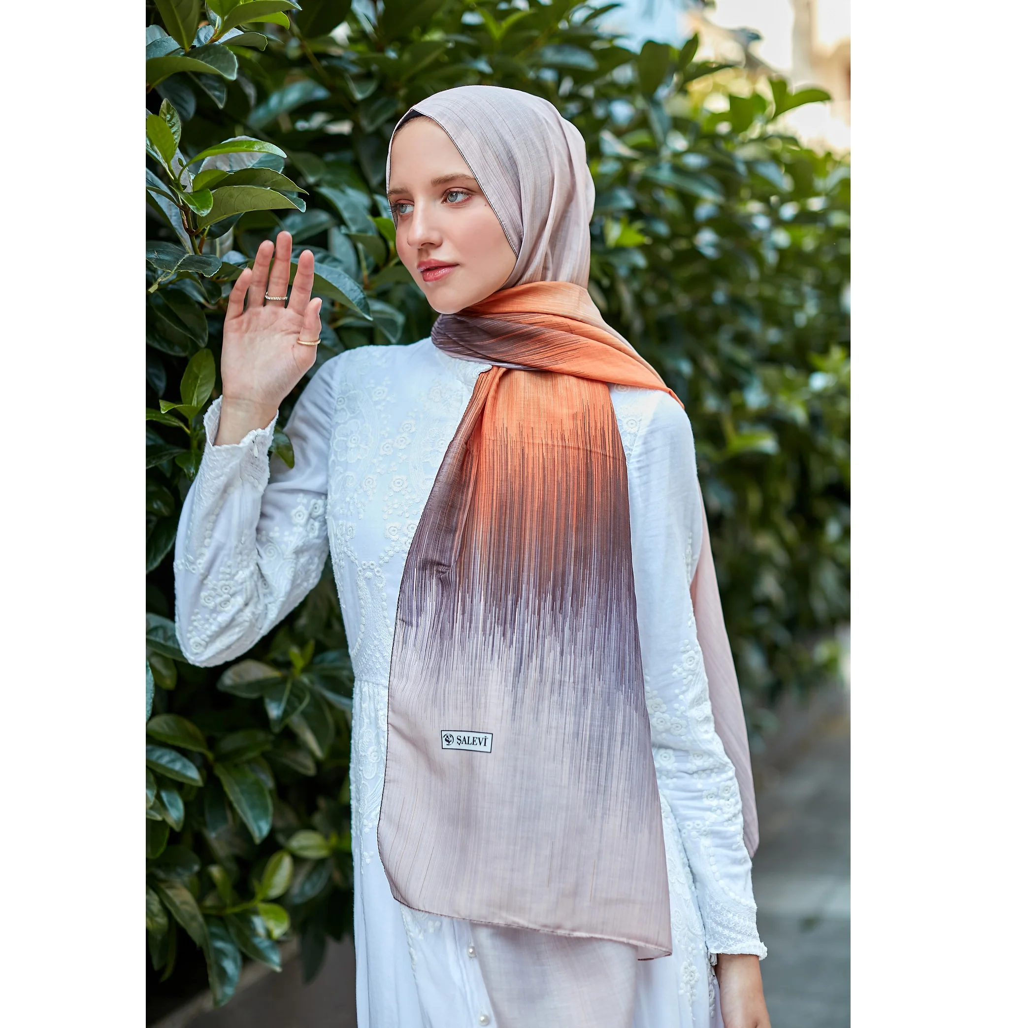 Women's Shawl Hijab Dream Tan Color 100% Polyester Size 70 X 185 ...