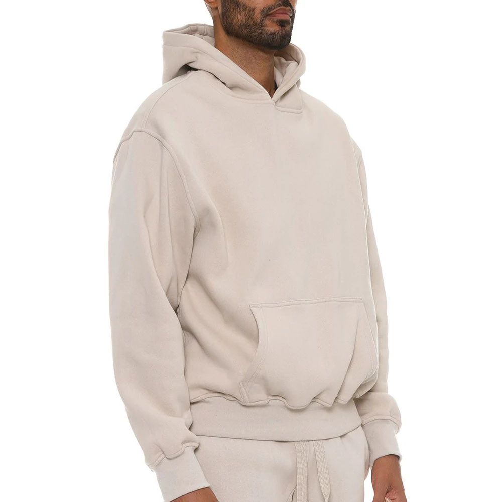380 GSM Custom Logo Blank No Strings Hoodies French Terry Oversized ...