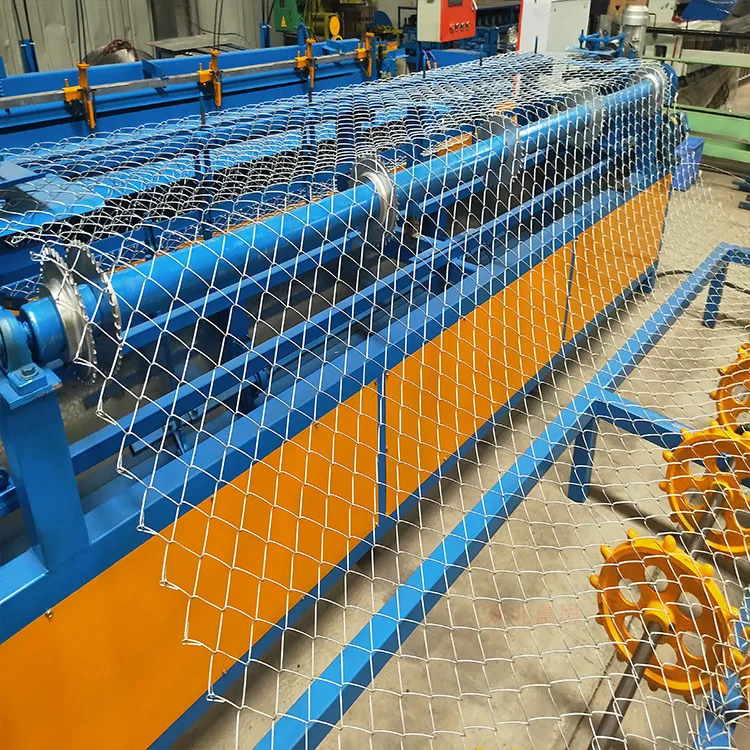 Manual Operated Chain Link Fence Making Machine Diamond Fence Mesh ...