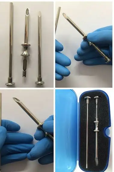 Stainless Steel 304 Grade Hrt Trocars Tray Set Hormone Replacement ...