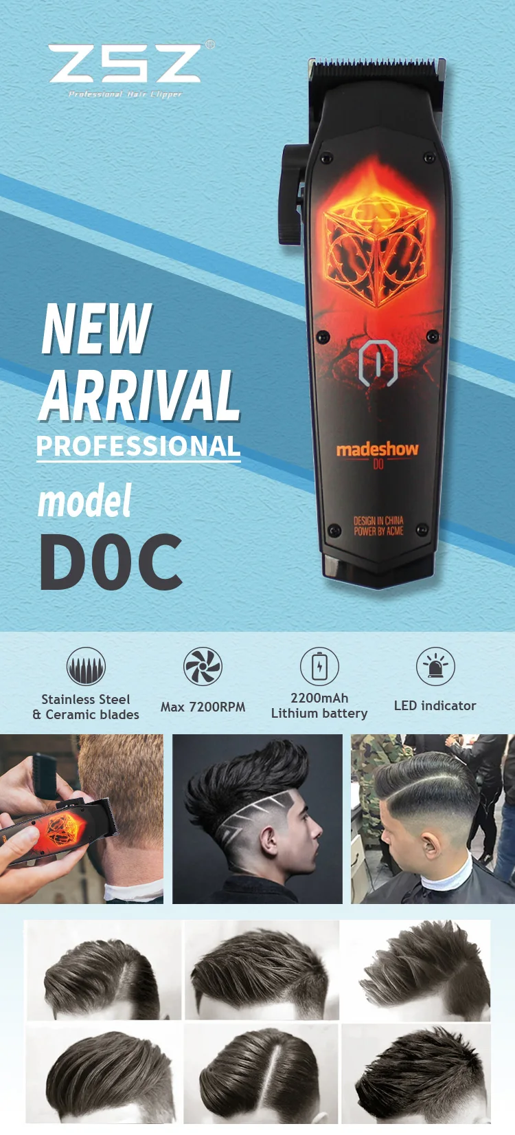 Madeshow D0c 2024 New Design Hot Sell Professional Customized Barber ...