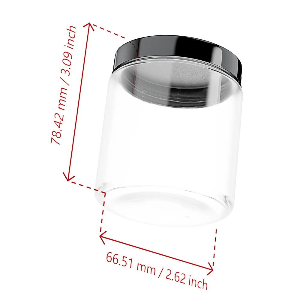 6oz 180g 180ml Glass Jar With Round Lid For Health Food Packing Luxury ...