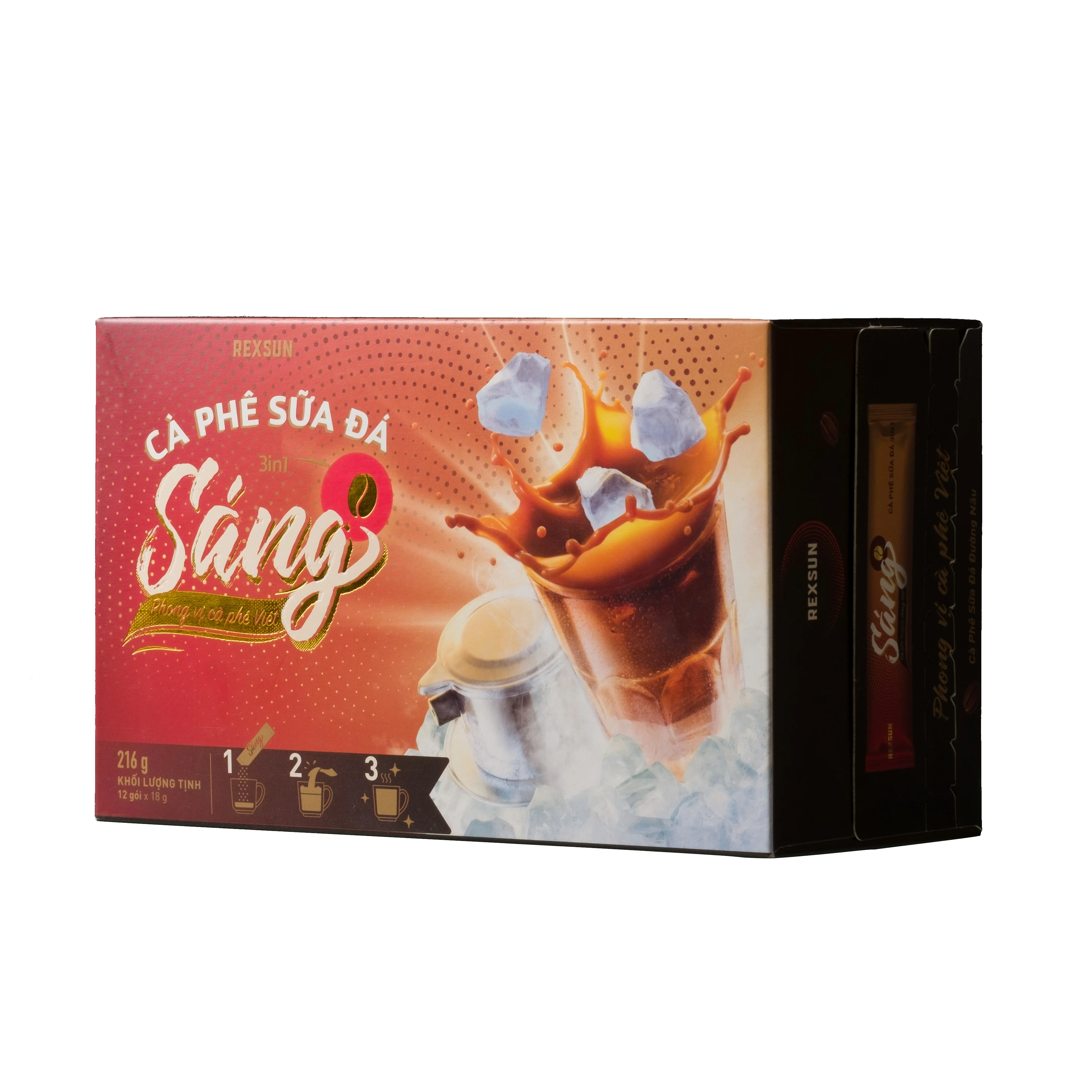 3IN1 Instant Coffee Mix SANG SUA DA 18G X 12 Sticks/box