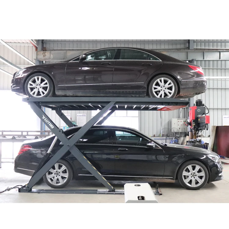 2 Post Vehicle Storage Lift System Vertical Simple Car Stacker Parking ...