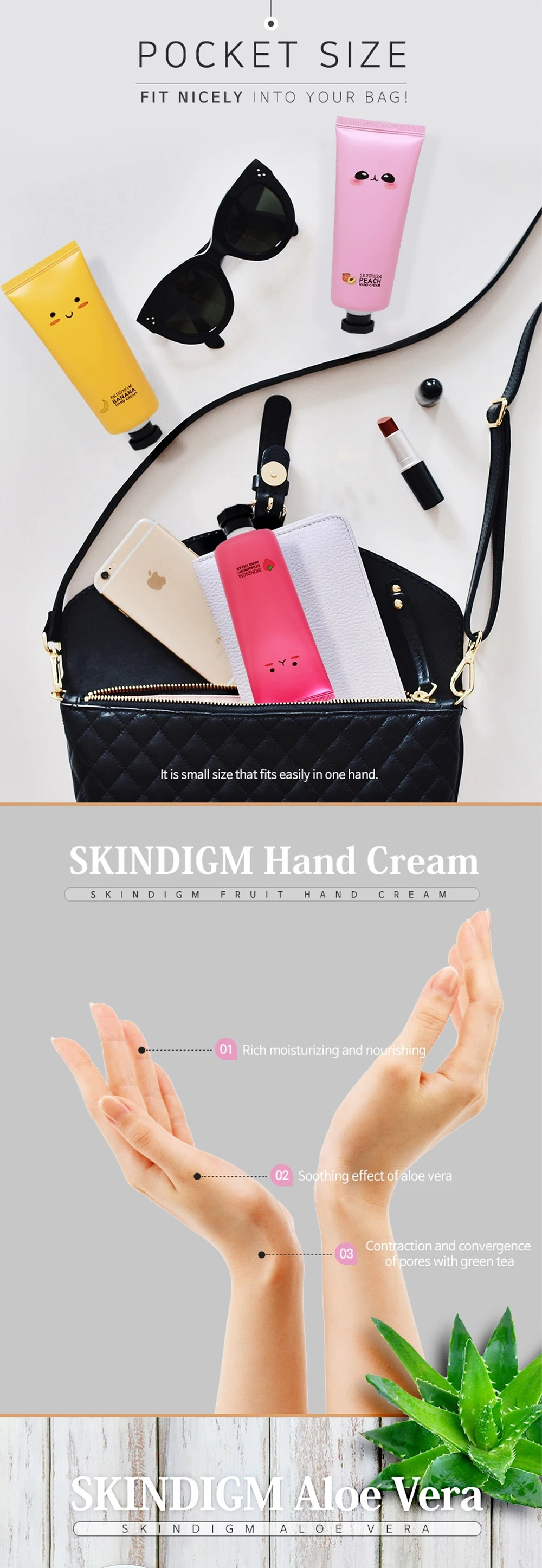 Korea Skincare Hand Cream - Fruit Moisturizers & Nourishers