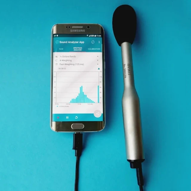 Calibrated 1/2" USB Microphone ISV1611 USB Microphone Capsule Class 1 ...