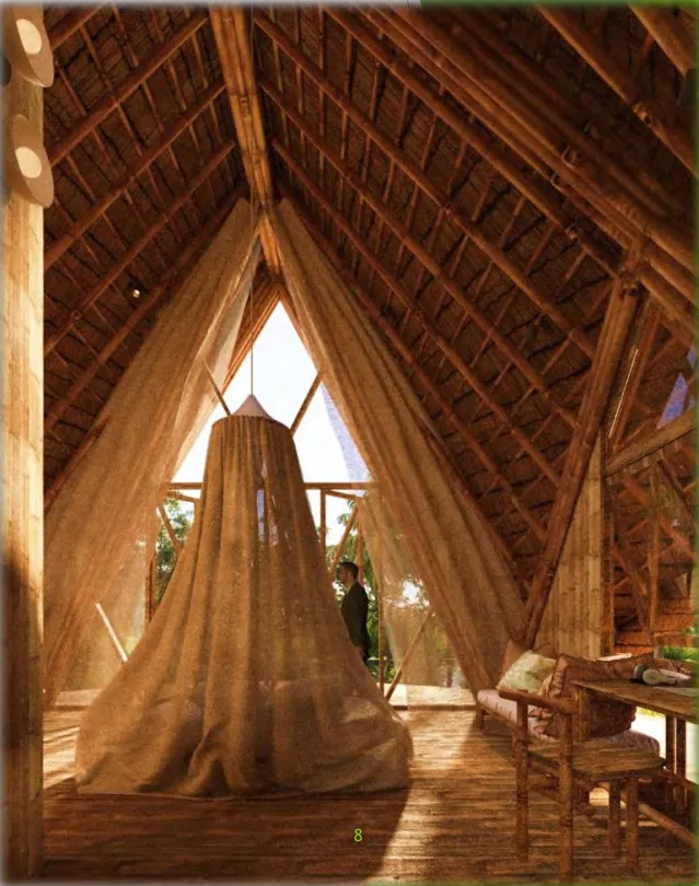 Affordable Bamboo Prefab House 64m2 - Eco-friendly