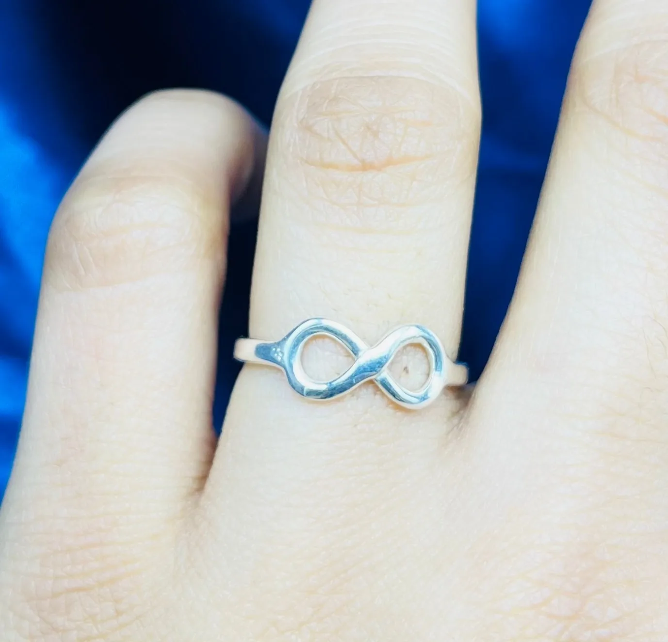 Infinity Silver Ring, 925 Sterling Silver Ring, Endless Love Band ...