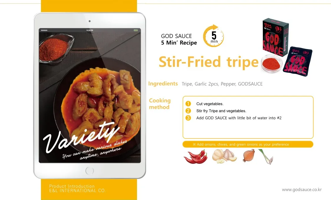 Korean High Quality Cooking Chili Sauce Pouch Package Condiment Chili ...