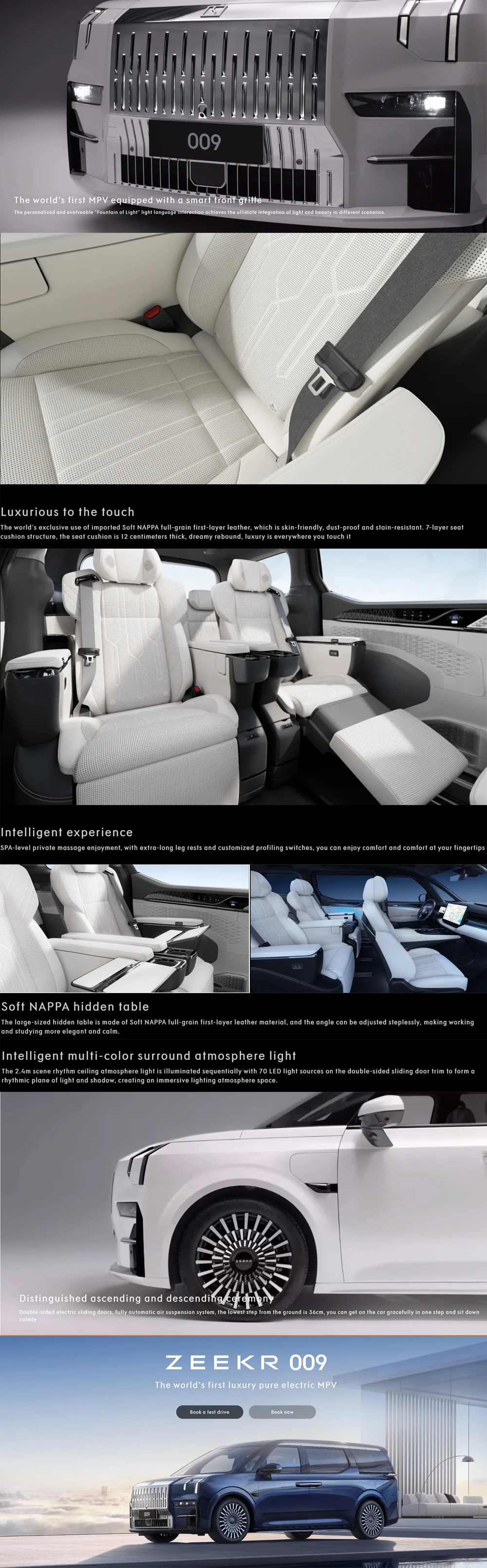 Zeekr 009 2023 Facelift Me Version New Energy Vehicles Mpv Pure Electric Cars 001 007 009 X ...