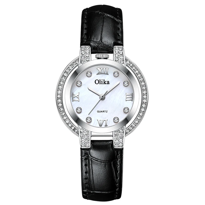 Olika Customizable Diamond Inlaid Dial Watch Seiko Movement Womens ...