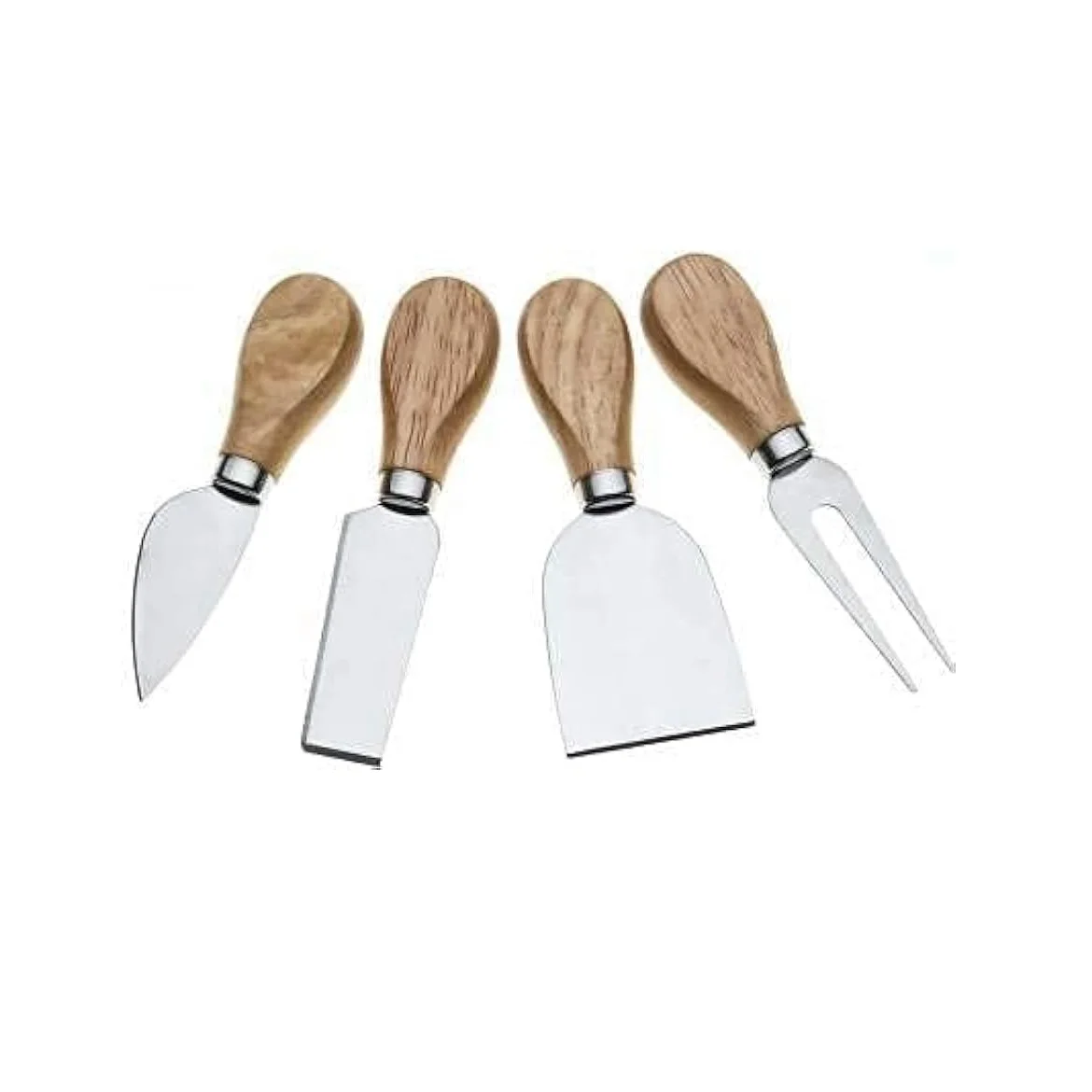 2024 Eye-catching Design Stainless Steel Cheese Tools Silver Color Set ...