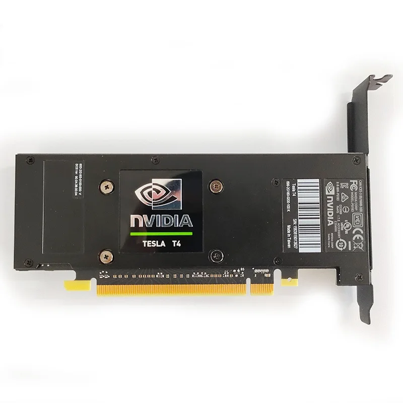 Gpu Tesla Turing Design T4 Ai Graphic Card 16 Gb Gddr6 300 Gb/s Nvidia ...