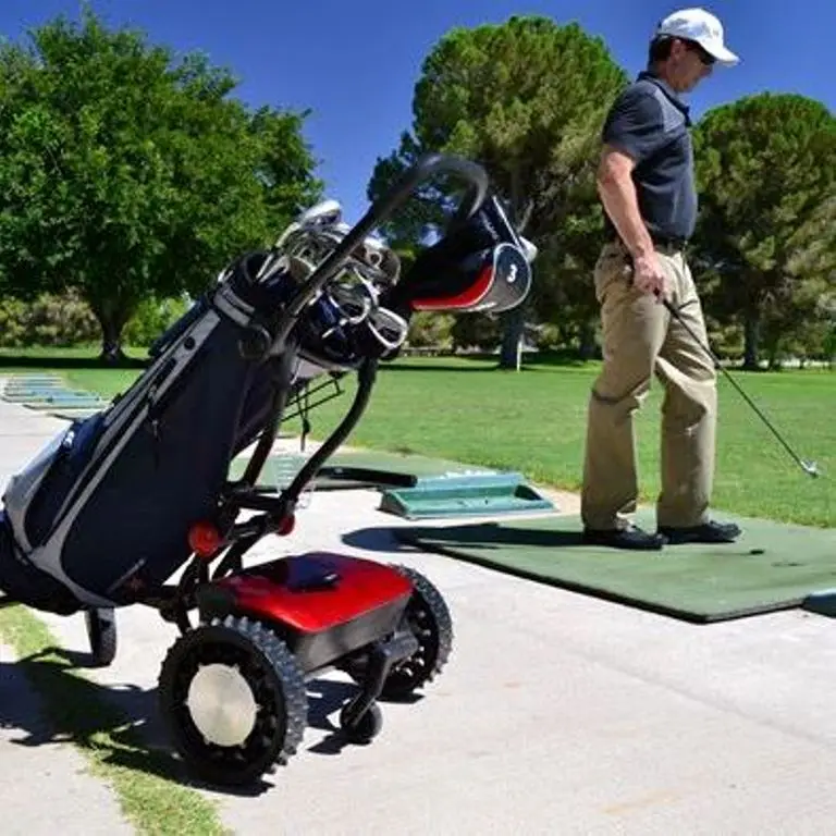 Single Person Electric Golf Scooter Golf Cart Handset Remote Golf Push ...