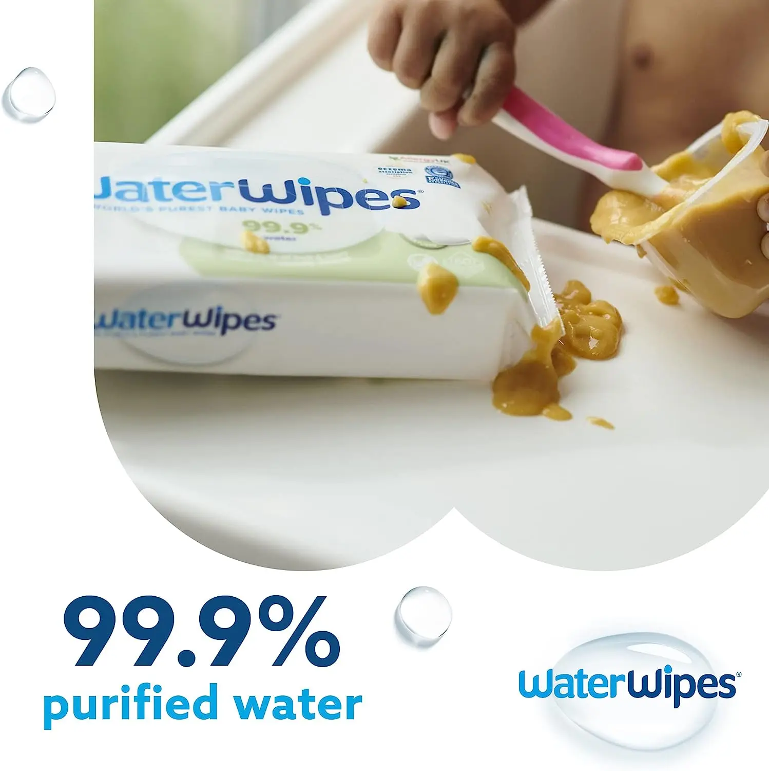 Top Notch Of Waterwipess Plastic-free Biodegradable Baby Wipees 99.9% ...