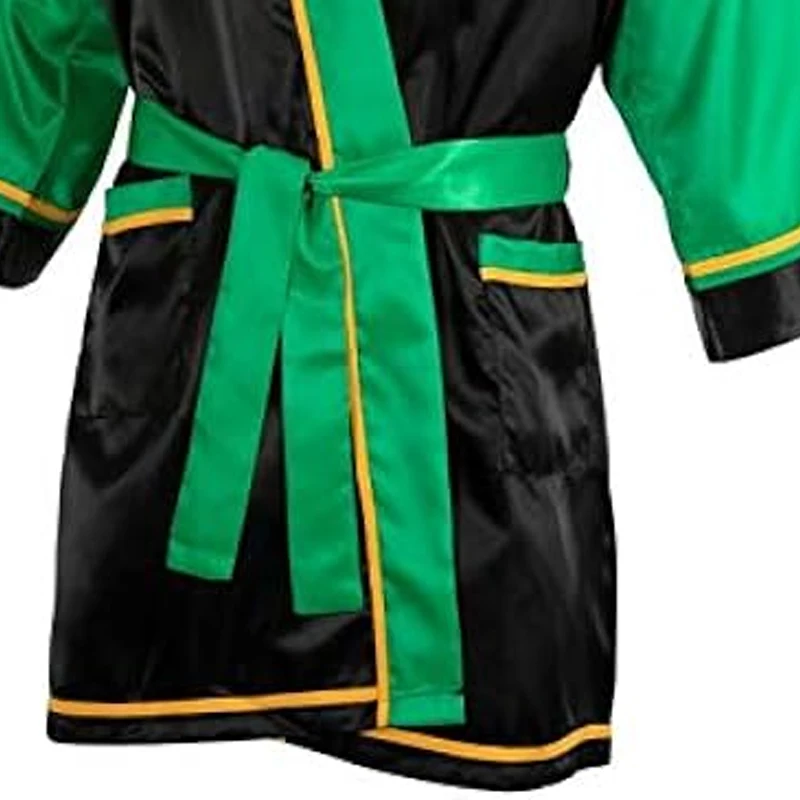 2024 Customized Top Style Wholesale Boxing Robes Gold Boxing Robe ...