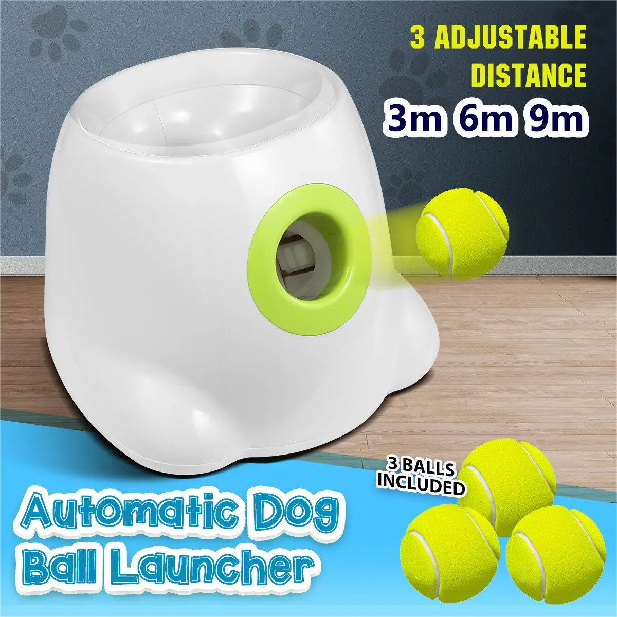 Outdoor Training Interactive Machine Pet Toys Throwing Sport Tennis ...
