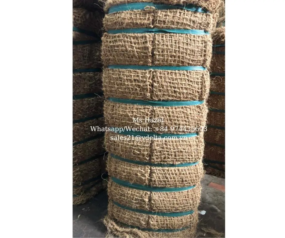 RAW MATERIAL COCONUT FIBER NET for EXPORT from Vietnam