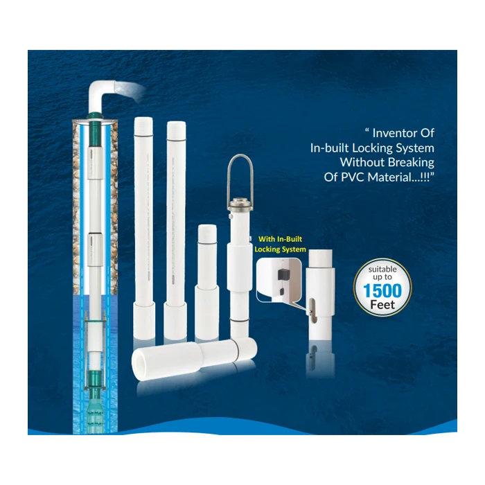 Leak Proof UPVC Borehole Column Pipes Accessories with Adaptor Set Pump ...