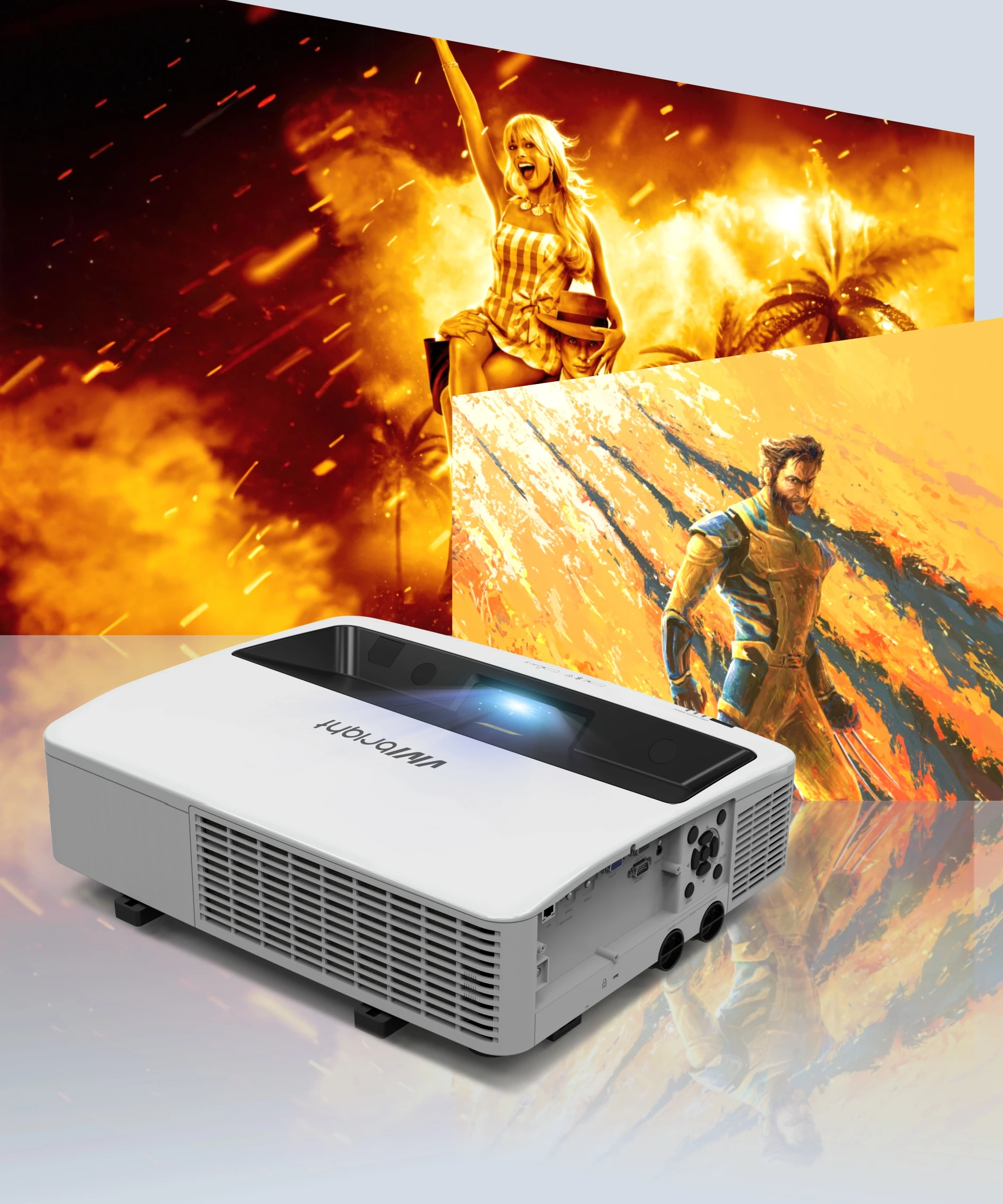 Vivibright UL9000 Laser Projector, 0.235:1 UST Lens, 8800 ANSI Lumens ...