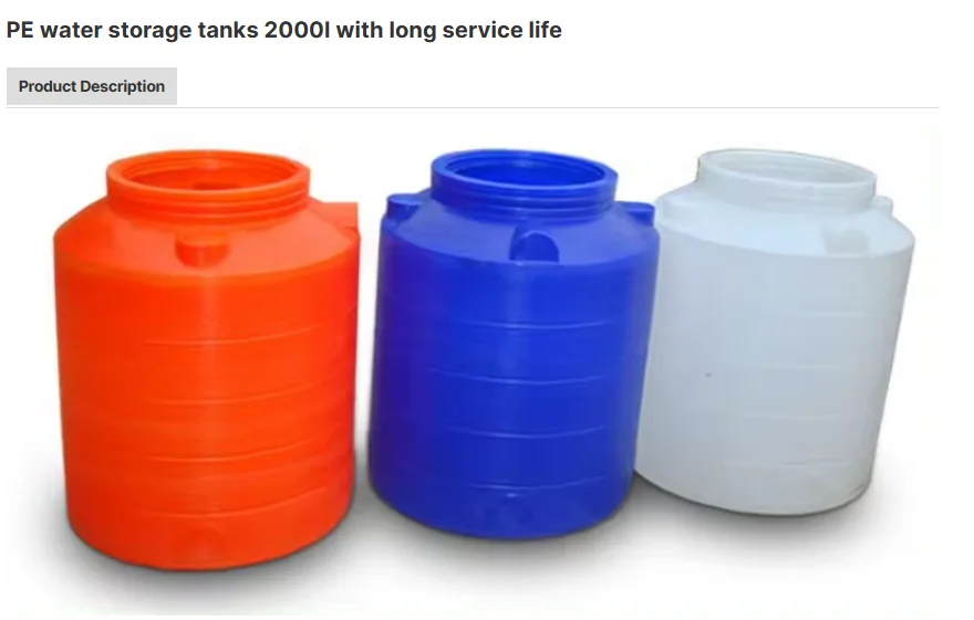 2500l Pe Plastics Storage Chemical Tank - Buy Tank Water Storage fiber ...