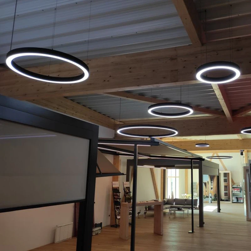 Gym Lighting Aluminum Circular Led Light 1m Size With Different ...