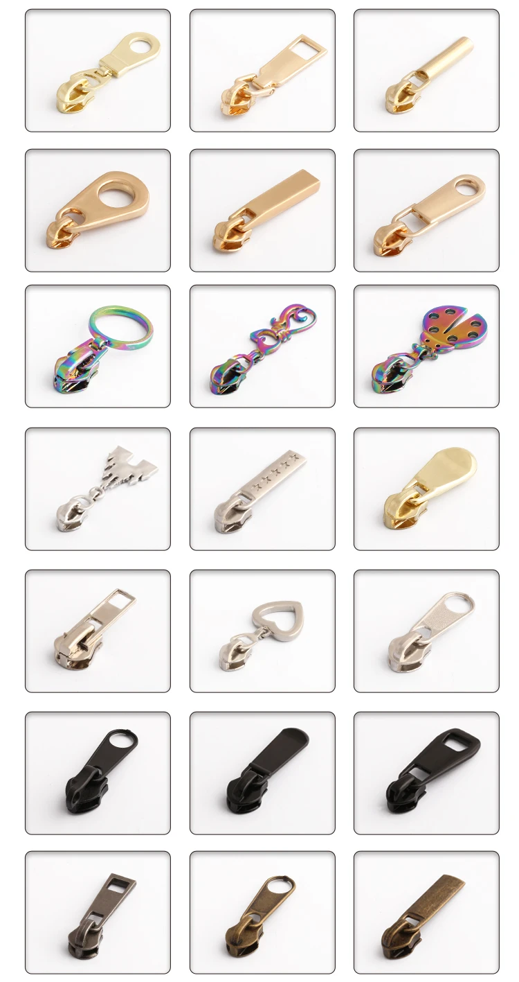 Custom Big Brand Zipper Head 3D Engrave Logo Puller