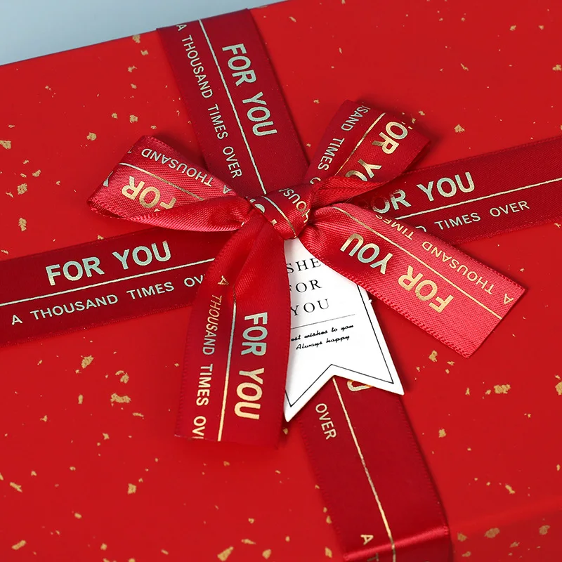 Elegant Gift Box For Wedding Guests Bow Tie Lid And Base Cardboard ...