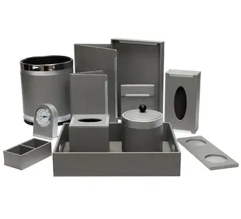 Customized Hotel Amenities Supply Guestroom Leather Tissue Box Ice ...