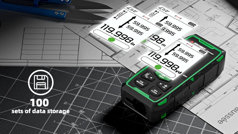 Sndway Dual Laser Measure Distance Meter - 200m Professional