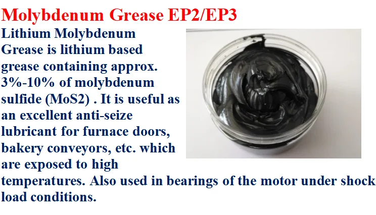 Molybdenum Extreme Pressure EP2/EP3 Grease Industrial Lubricant SAE ...
